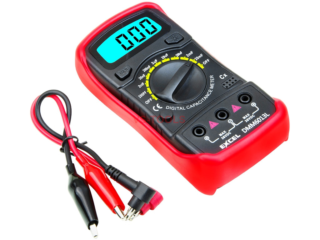 DMM6013L Digital Capacitance Meter 200Pf 200nF 200uF 20mF ...